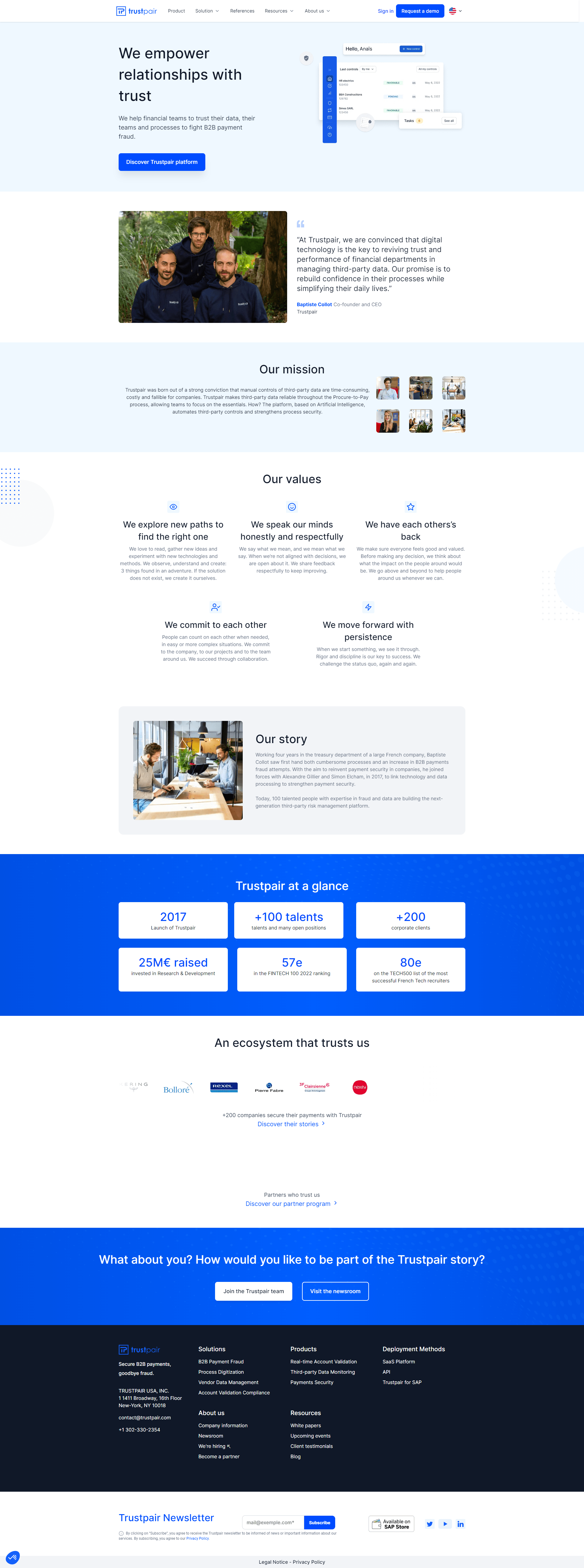 InspoSec features Trustpair